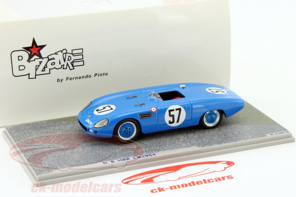 Spark 1:43 D.B. HBR #57 LeMans 1954 Bizarre BZ307 model car BZ307 ...