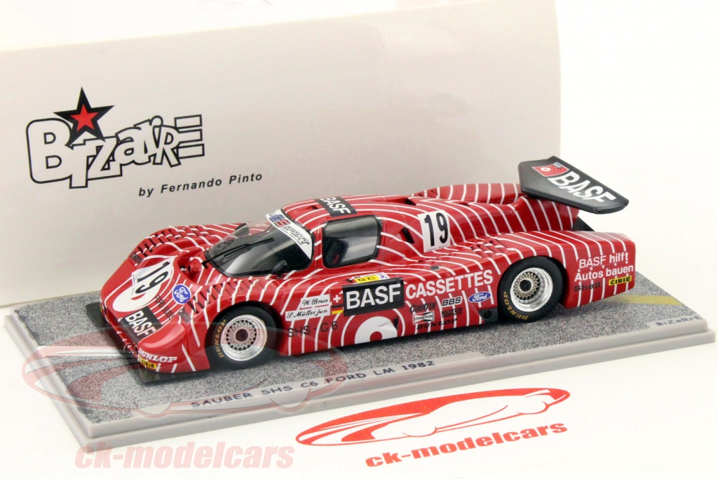Spark 1:43 Sauber SHS C6 Ford #19 BASF 24h LeMans 1982 BZ438 モデル 車 ...