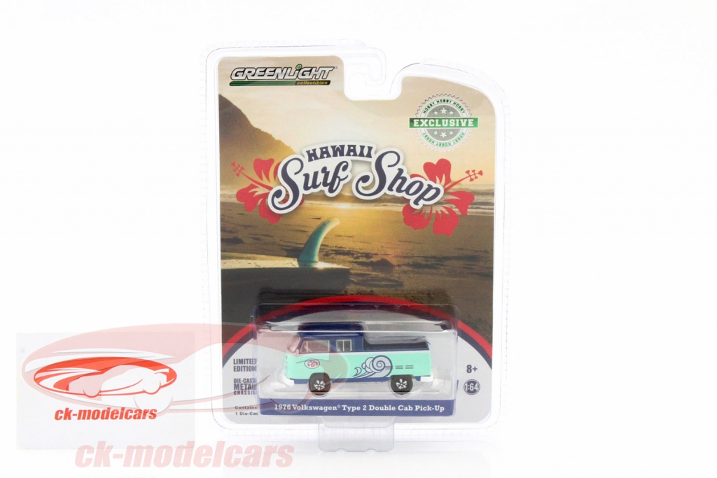 Greenlight 1:64 Volkswagen VW T2 double cabin Pick up Construction year ...