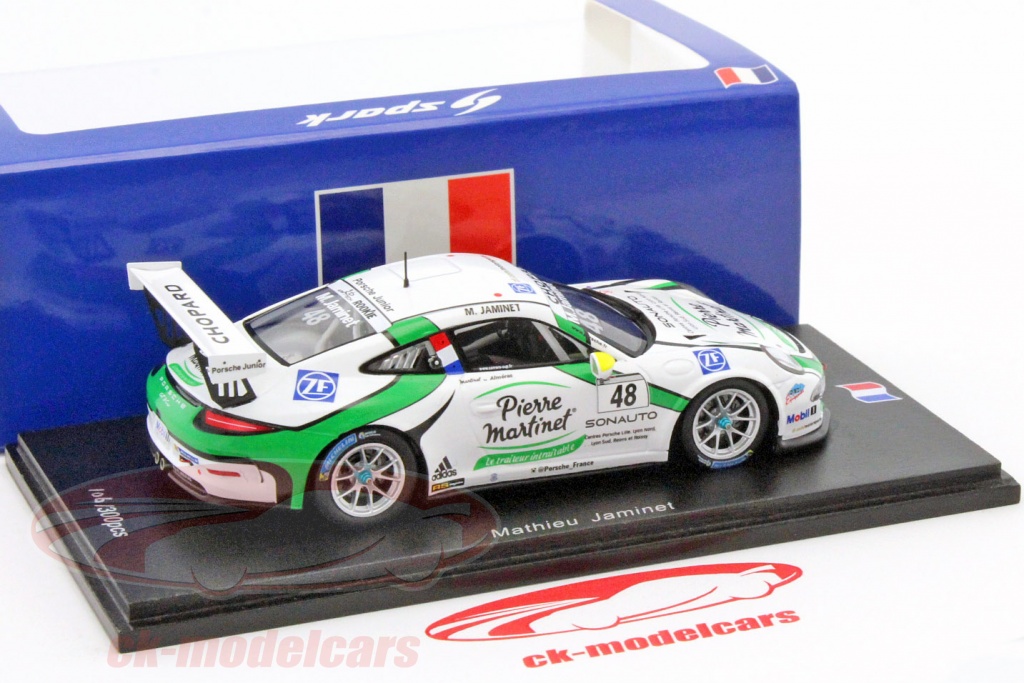 Spark 1:43 Porsche 911 (991) GT3 Cup #48 Winner PCC France 2016 Mathieu ...
