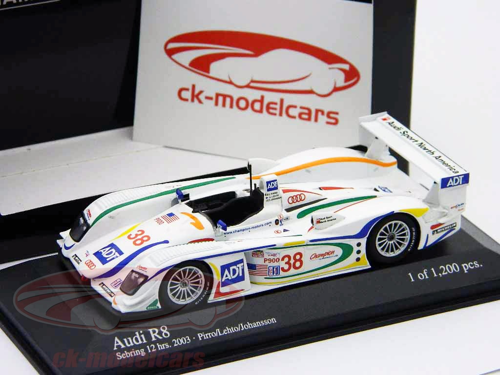 Minichamps 1:43 Audi R8 #38 12h Sebring 2003 400031338 Modellauto 400031338 4012138050006