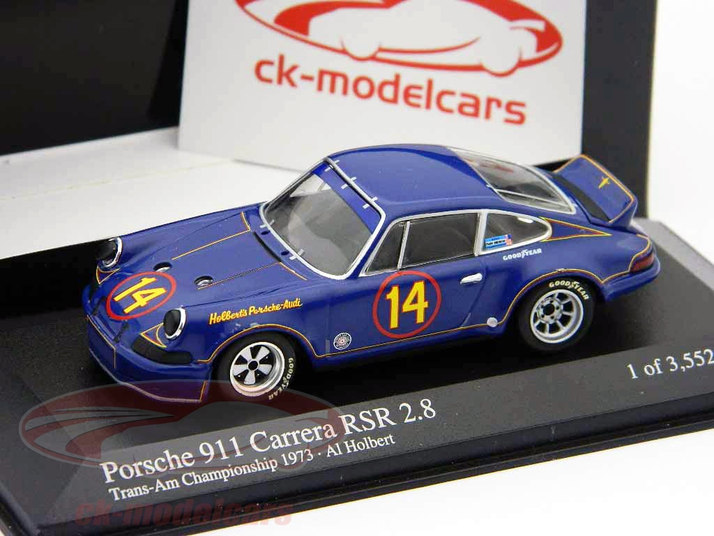 Minichamps 1:43 A. Holbert Porsche 911 Carrera RSR 2.8 #14 Trans-Am ...