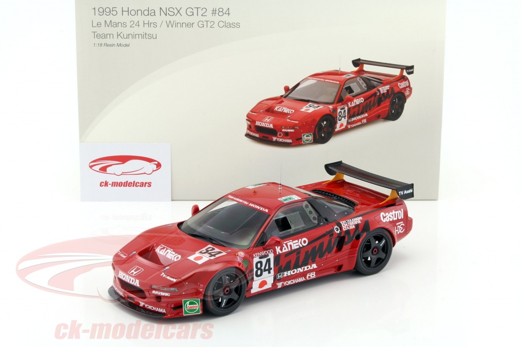 True Scale 1:18 Honda NSX GT2 #84 Winner GT2 Class 24h LeMans 1995 Tsuchiya, Iida, Takahashi ...
