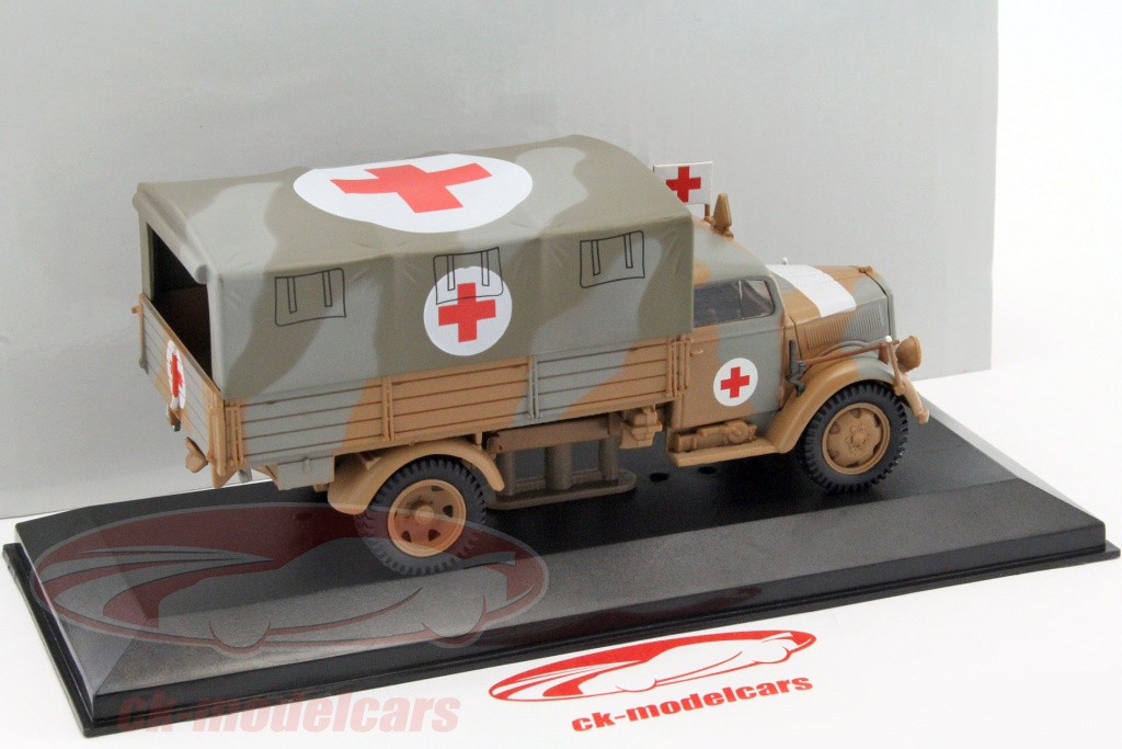 Altaya 1:43 Opel Blitz 3,6-36S DAK El Alamein 1942 коричневый MAG EX72 ...