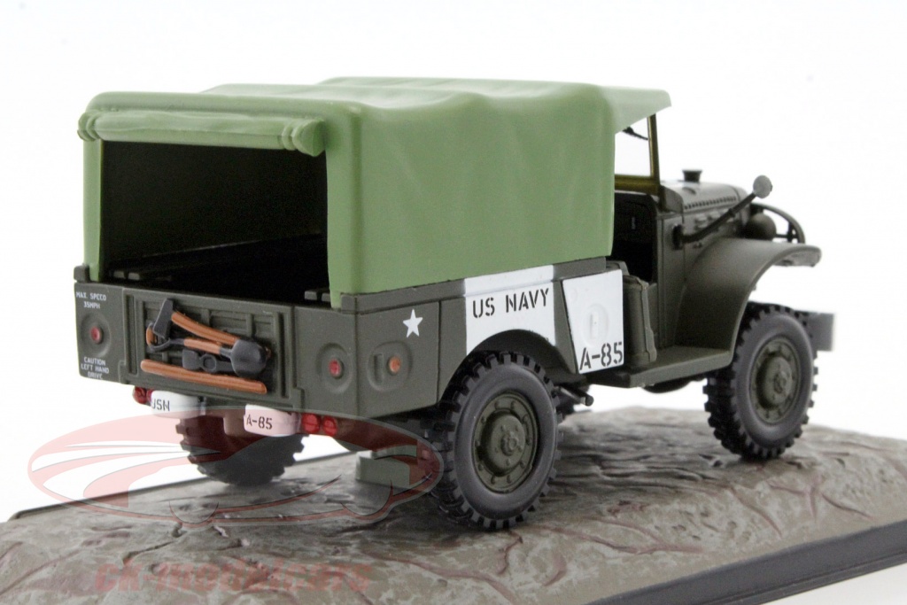 Atlas 1:43 Dodge Truck WC 51 US Navy USA 1945 olive green MAG EX96 ...