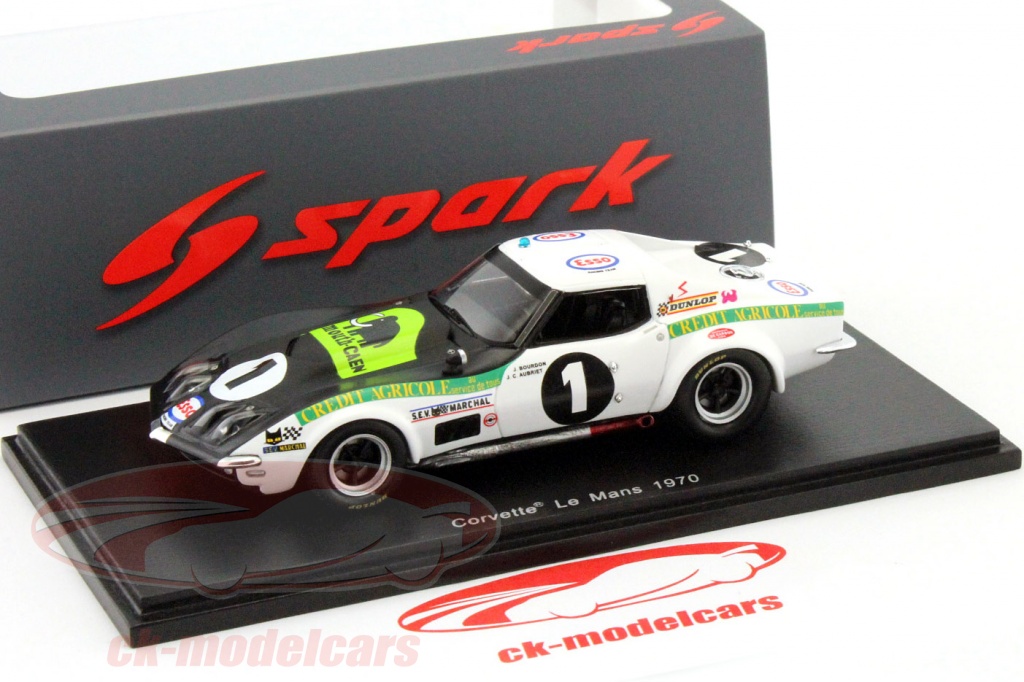 Spark 1:43 Chevrolet Corvette C3 #1 24h LeMans 1970 Bourdon, Aubriet ...