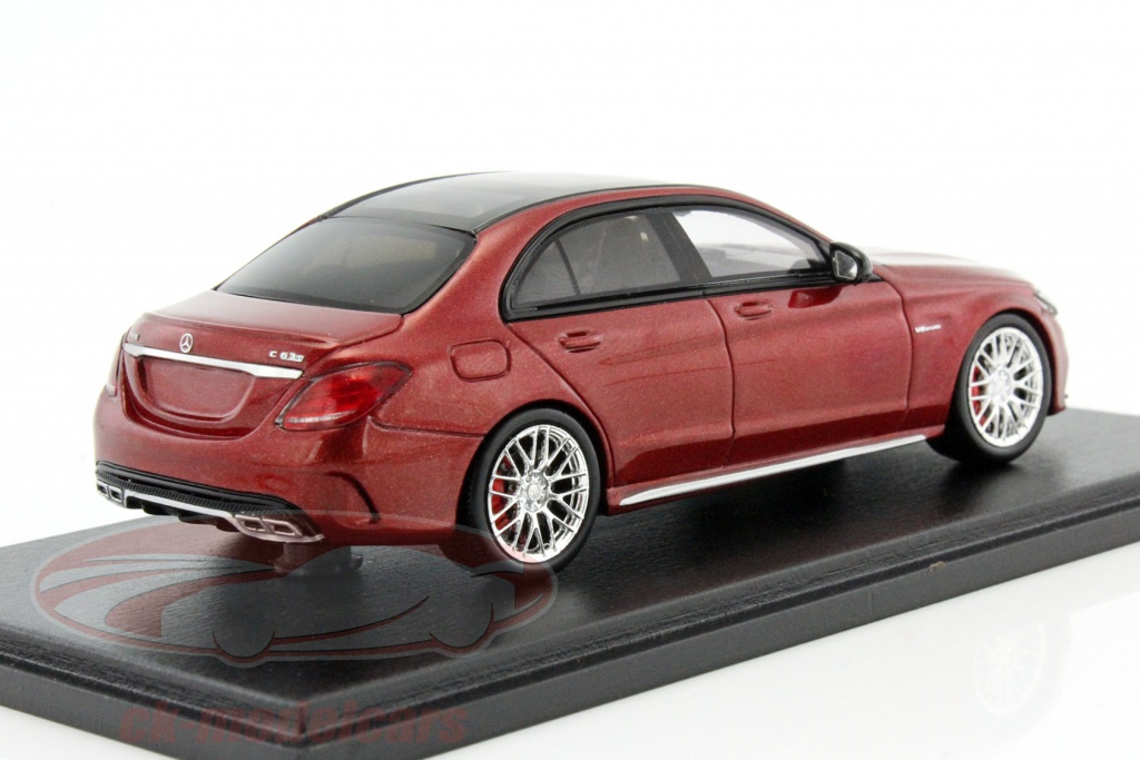 Spark 1:43 Mercedes-Benz C63S AMG year 2016 red metallic S4914 model ...