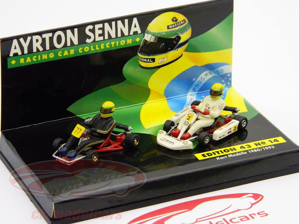 Minichamps 1:43 A. Senna 2-kart models set 1980 + 1993 CK999486 model ...