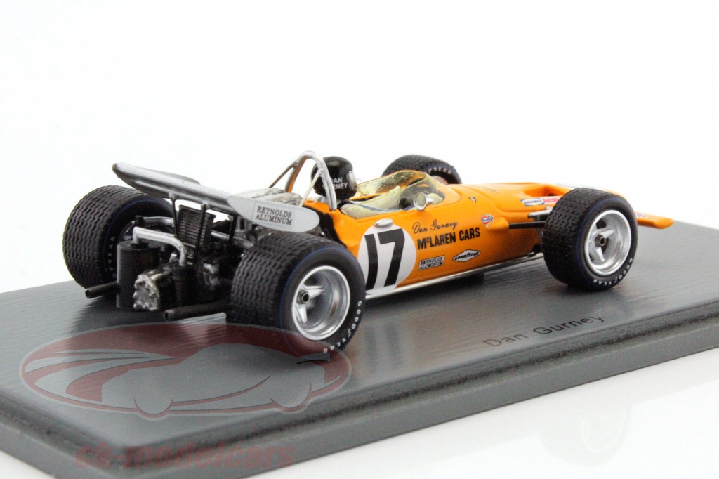 Spark 1:43 Dan Gurney McLaren M14A #17 French GP formula 1 1970 S4844 ...