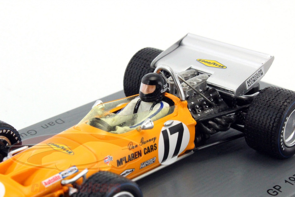 Spark 1:43 Dan Gurney McLaren M14A #17 French GP formula 1 1970 S4844 ...