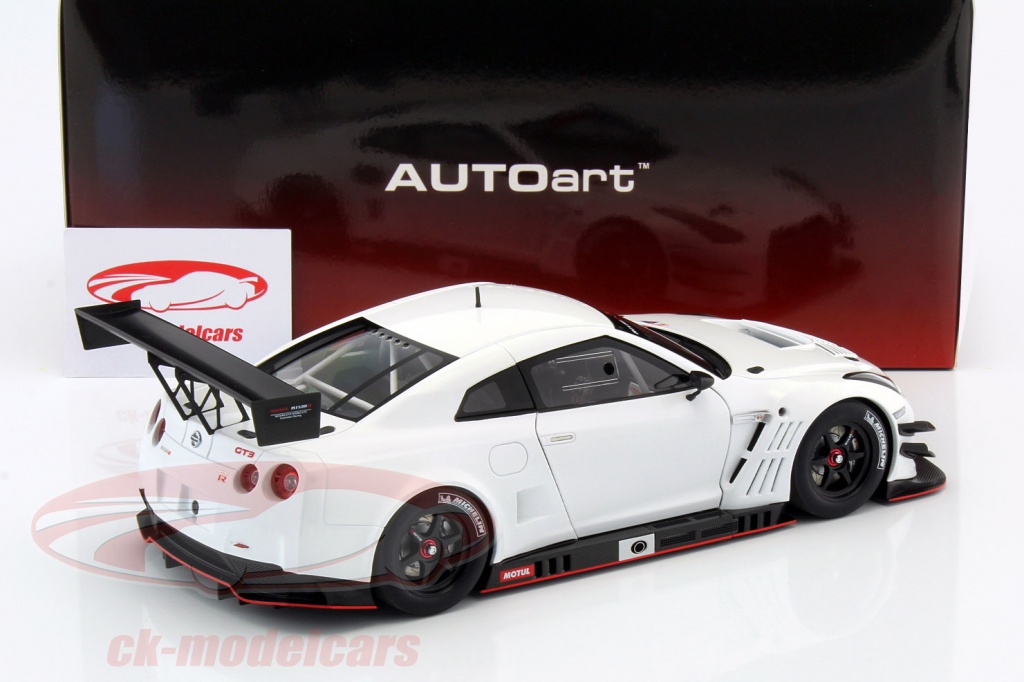 AUTOart 1:18 Nissan GT-R Nismo GT3 year 2015 white 81576 model car ...