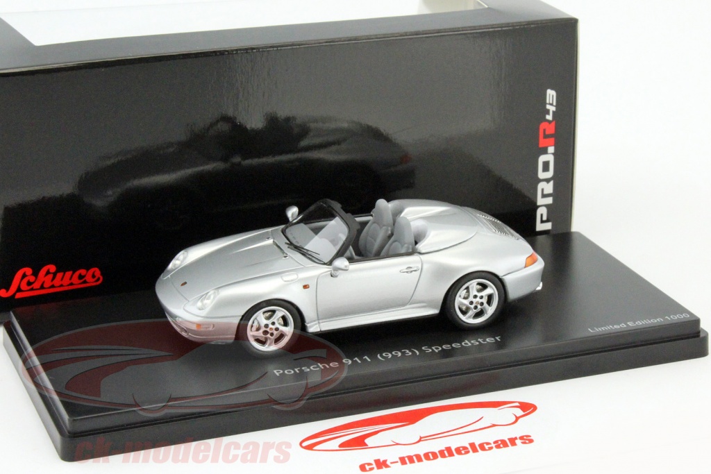 Schuco 1:43 Porsche 911 (993) Speedster silver 450891800 model car ...
