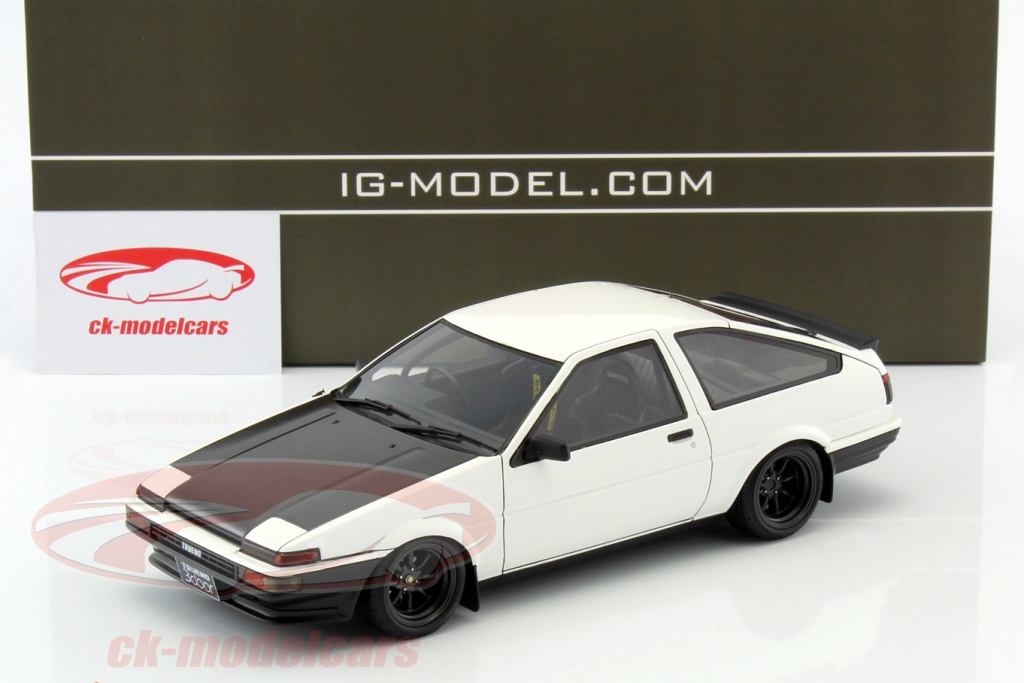 Ignition Model 1:18 Toyota Sprinter Trueno (AE86) 3-Door GTV white IG1056 model car IG1056 ...