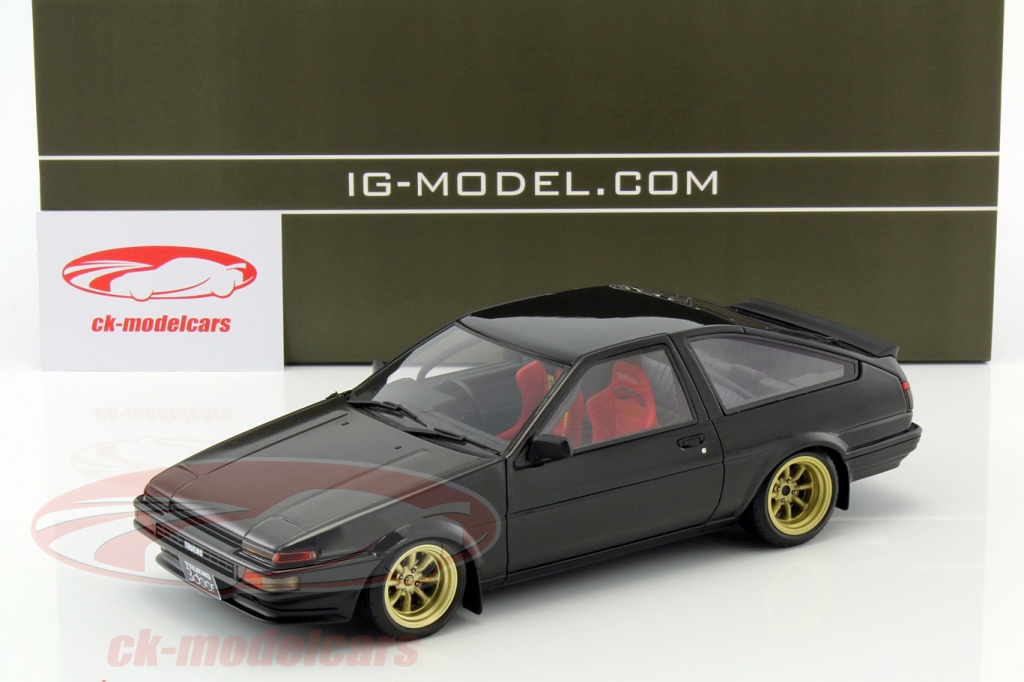 Ignition Model 1:18 Toyota Sprinter Trueno (AE86) 3-Door GTV black ...