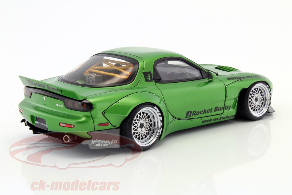 Ignition Model 1:18 Rocket Bunny RX-7 (FD3S) green metallic IG1037 model car IG1037 4573448880375