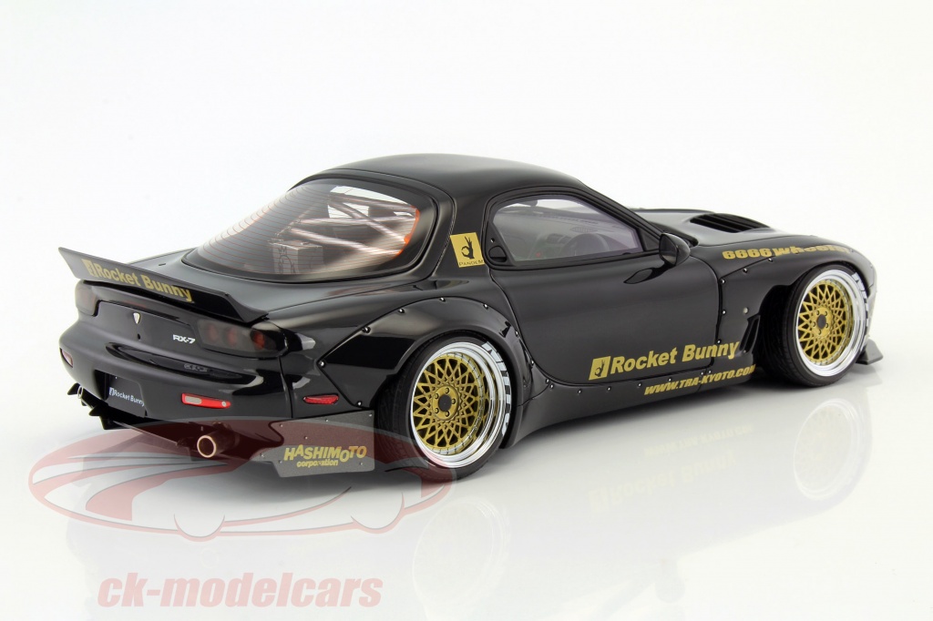 Ignition Model 1:18 Rocket Bunny RX-7 (FD3S) black IG1034 model car IG1034 4573448880344