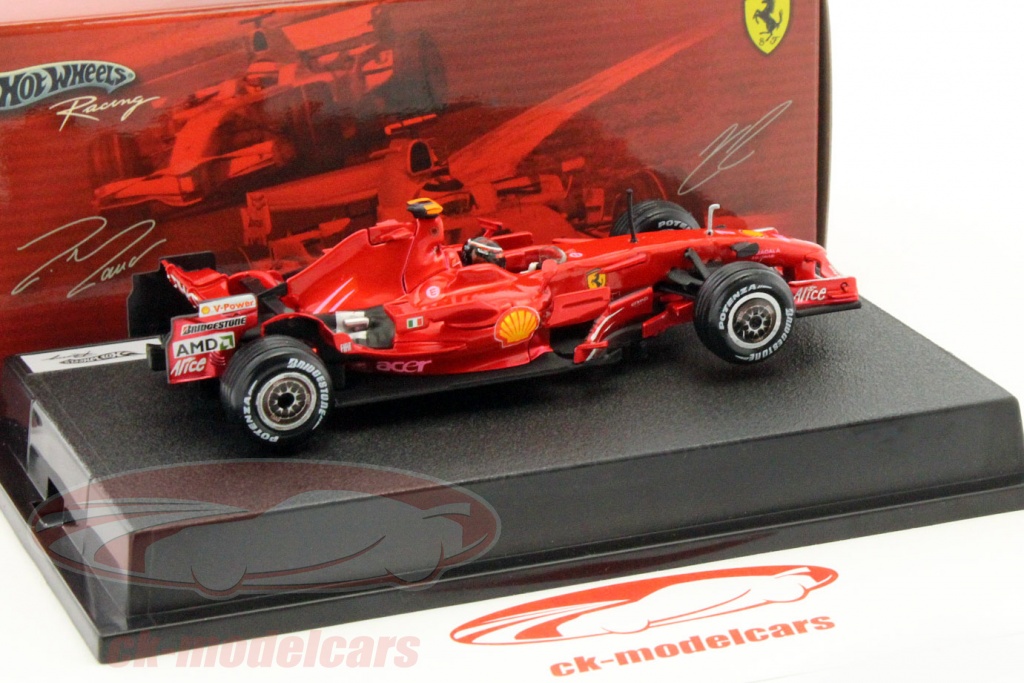 HotWheels 1:43 Kimi Raikkönen Ferrari F2008 formula 1 2008 L8779 model car L8779 027084538946