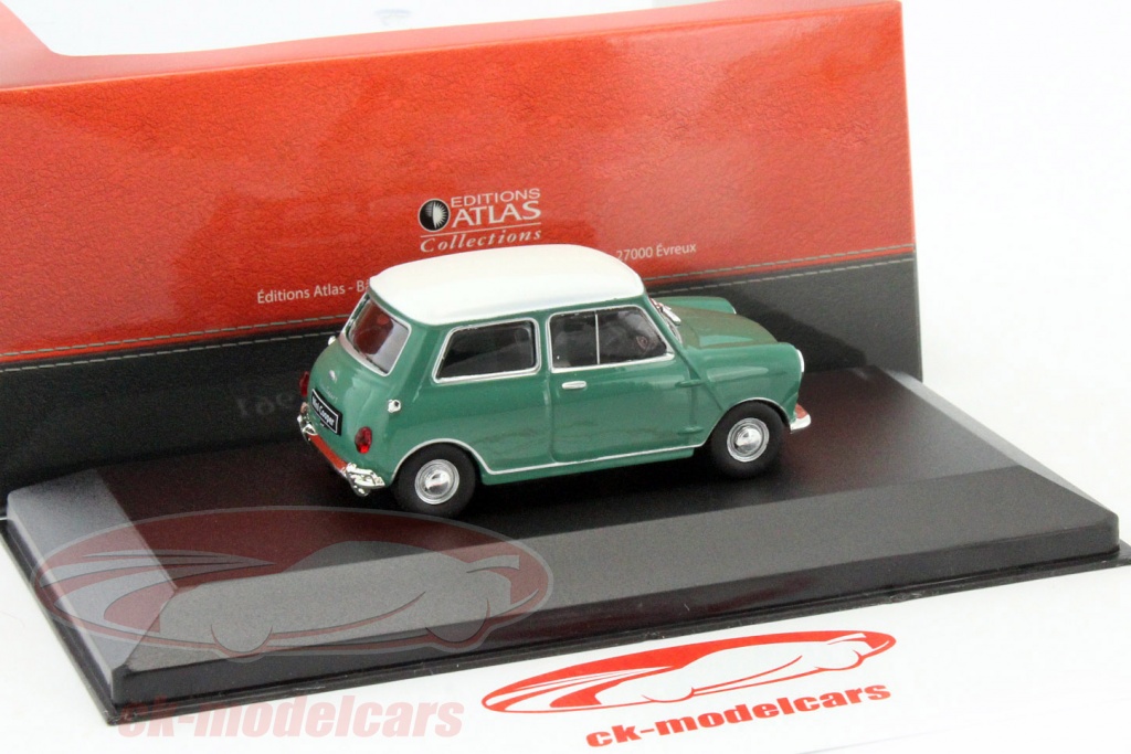 Atlas 1:43 Austin Mini Cooper 築 1961 グリーン / 白 2891020 モデル 車 2891020