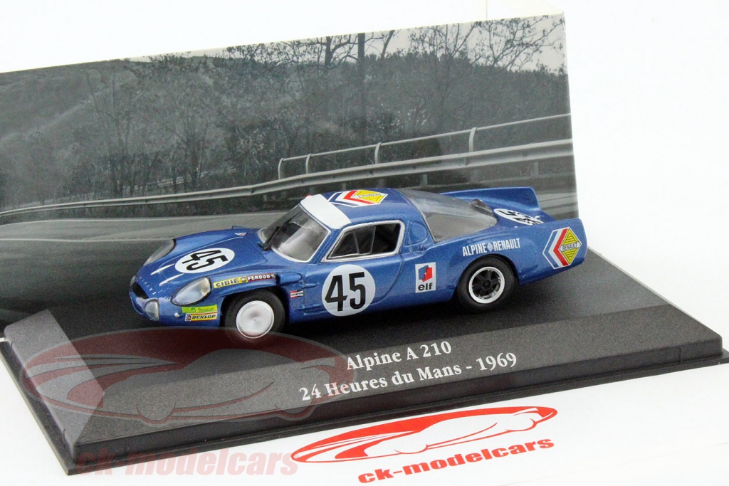 Atlas 1:43 Alpine A210 #45 24h LeMans 1969 Wollek, Killy MAG HS14 model ...