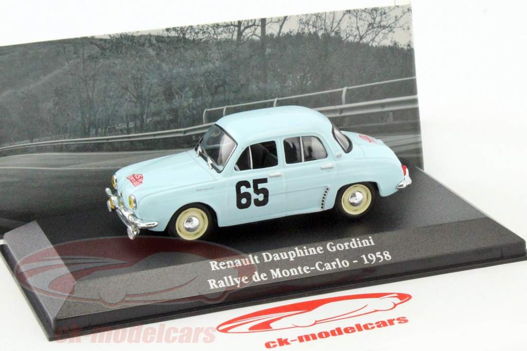Atlas 1:43 Renault Dauphine Gordini #65 Winner Rallye Monte Carlo 1958 Monraisse, Feret MAG HS12 ...