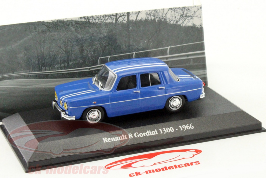 Atlas 1:43 Renault 8 Gordini 1300 année de construction 1966 bleu ...