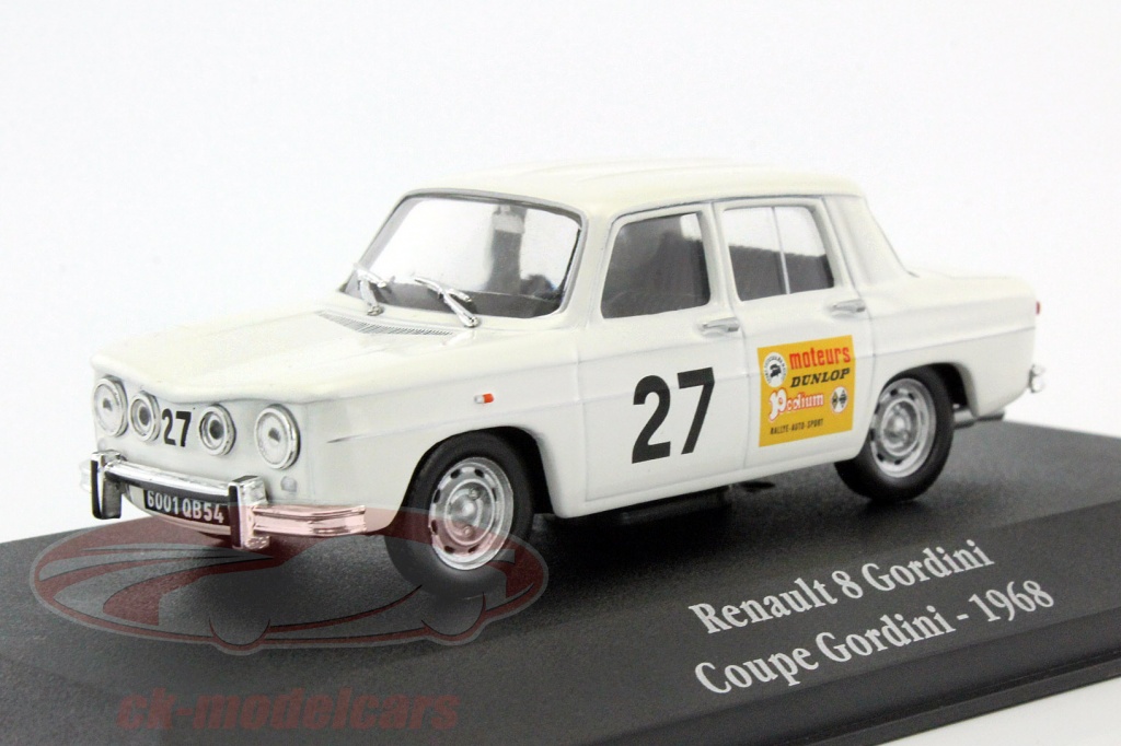 Atlas 1:43 Renault 8 Gordini #27 Coupe Gordini 1968 MAG HS20 model car ...