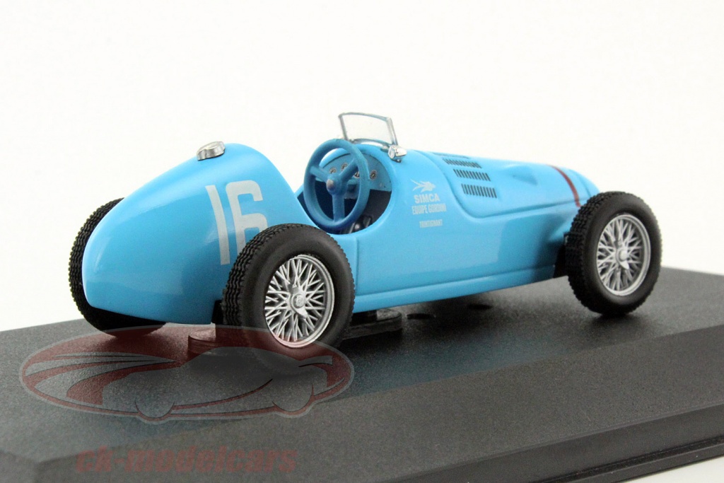 Atlas 1:43 Gordini Type 15 #16 Pau GP formula 1500 1948 MAG HS16 model ...