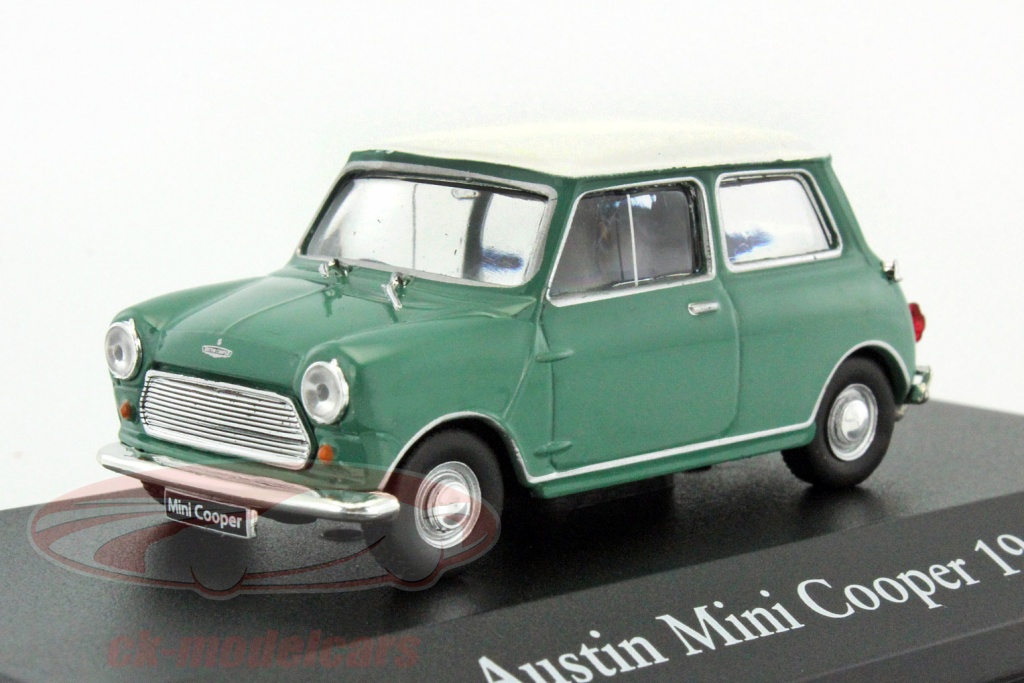 Atlas 1:43 Austin Mini Cooper 築 1961 グリーン / 白 2891020 モデル 車 2891020