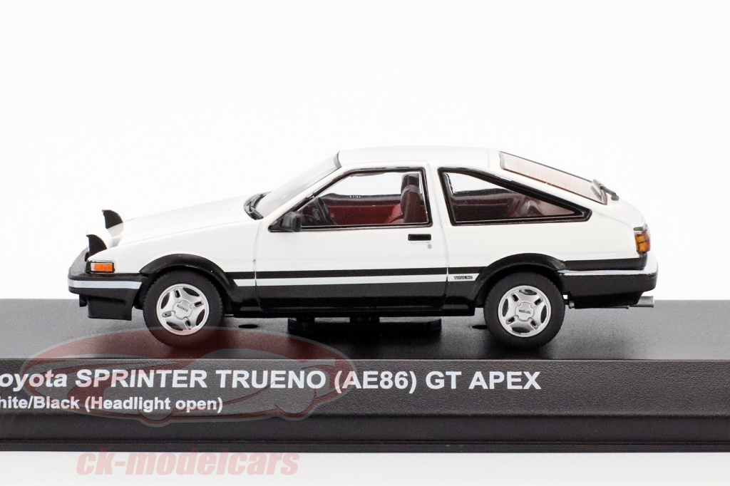 Kyosho 1:43 Toyota Sprinter Trueno (AE86) Headlights up white / black ...