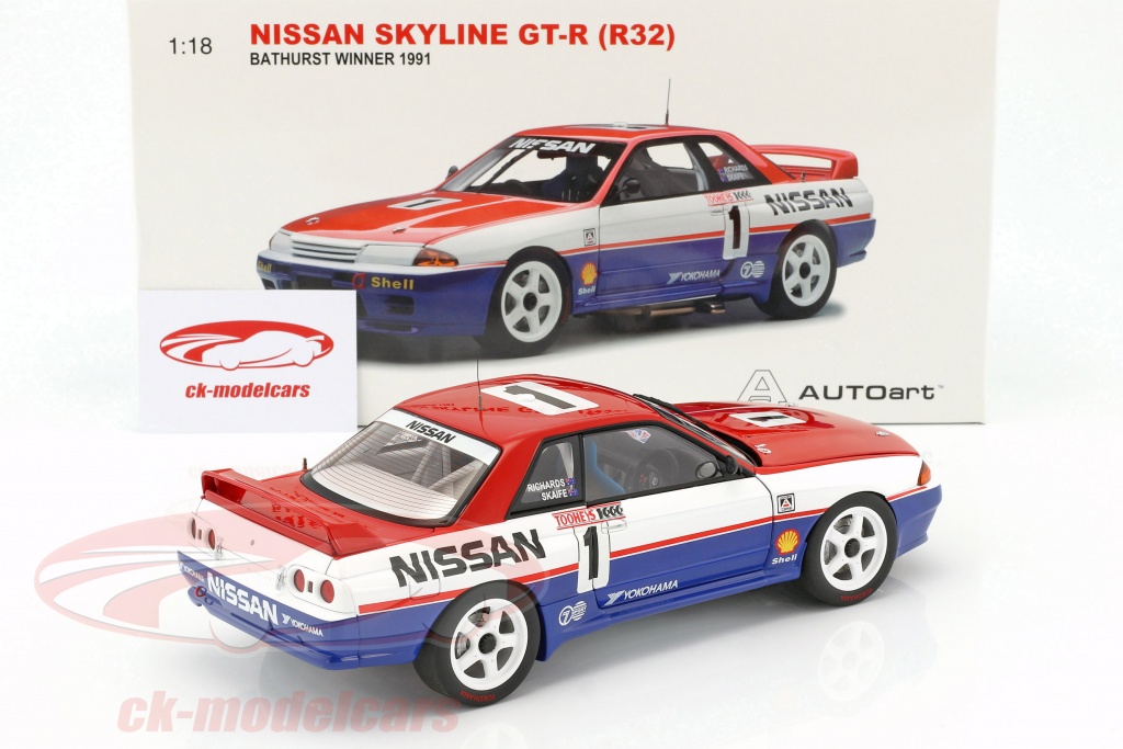 AUTOart 1:18 Nissan Skyline GT-R (R32) #1 Bathurst Winner 1991 Skaife ...