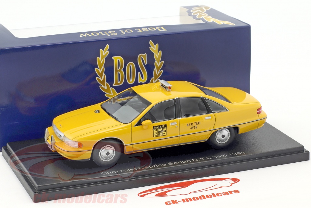 BoS-Models 1:43 Chevrolet Caprice Sedan taxi New York City year 1991 ...