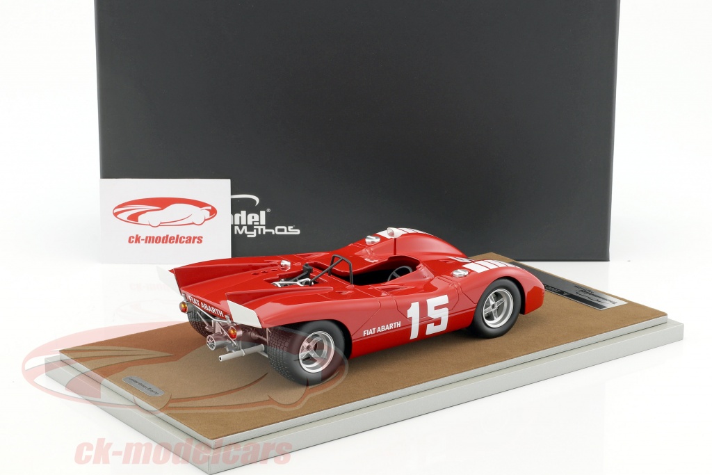 Tecnomodel 1:18 Abarth 2000 SP #15 500km Nürburgring 1970 K. Ahrens jr. TM18-59A model car TM18-59A