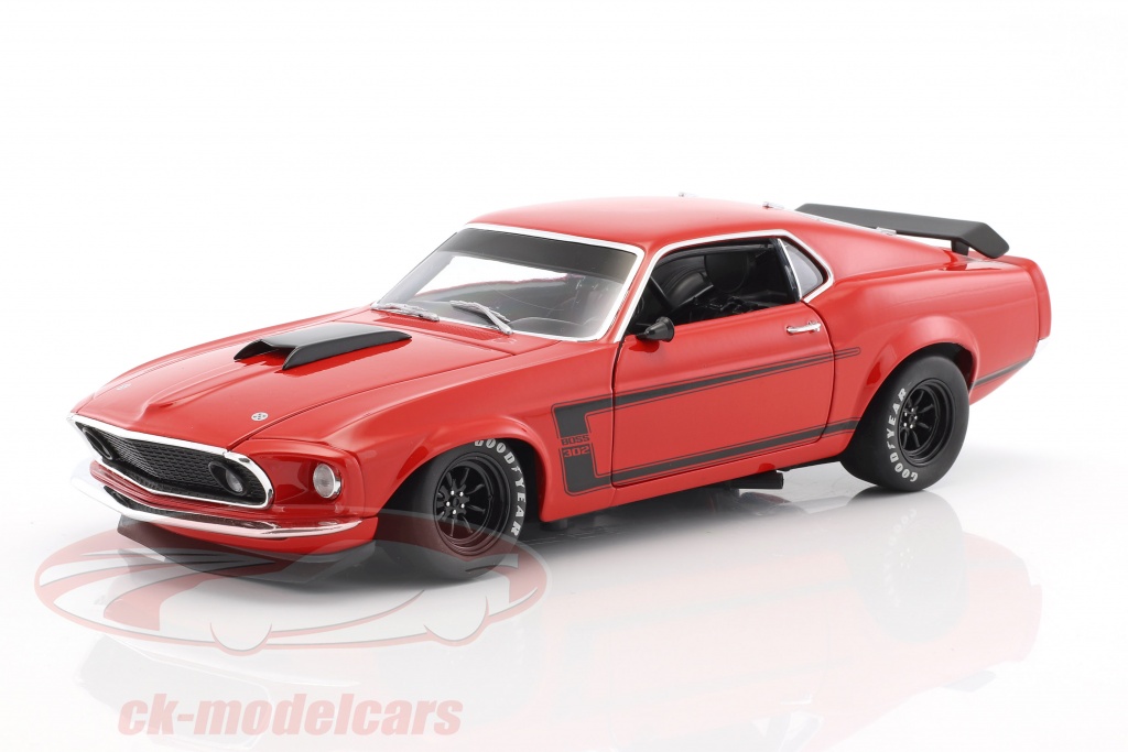 GMP 1:18 Ford Mustang Boss 302 Trans Am año de construcción 1969 rojo 1801820B modelo coche 1801820B