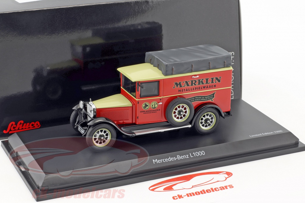 Schuco 1:43 Mercedes-Benz L1000 Märklin rot / schwarz / beige 450292800 ...