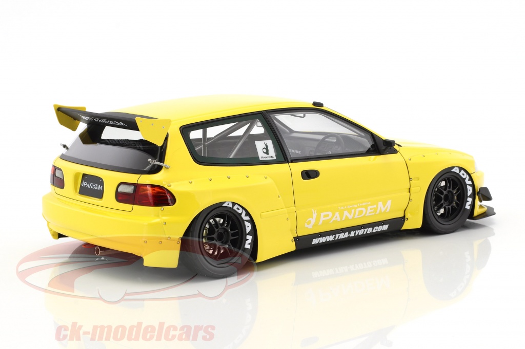Ignition Model 1:18 Pandem Civic (EG6) yellow IG1053 model car IG1053 ...