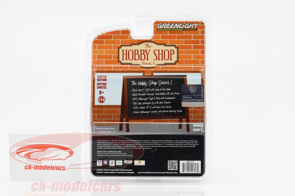 Greenlight 1:64 Volkswagen VW Käfer mit Figur blau / weiß 97010 ...