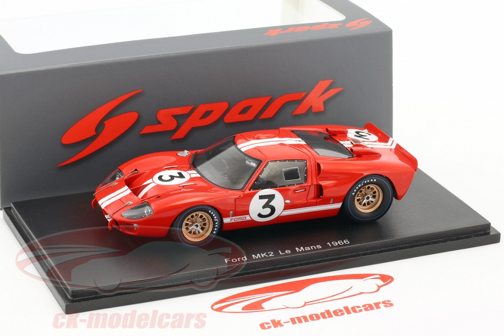 Spark 1:43 Ford GT40 Mk.II #3 24h LeMans 1966 Gurney, Grant S5180 model car S5180 9580006951809