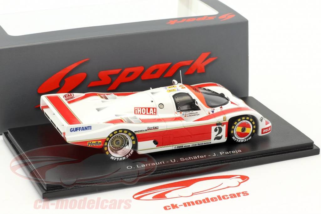 Spark 1:43 Porsche 962C #2 24h LeMans 1987 Larrauri, Pareja-Mayo, Schäfer S5509 modèle voiture ...