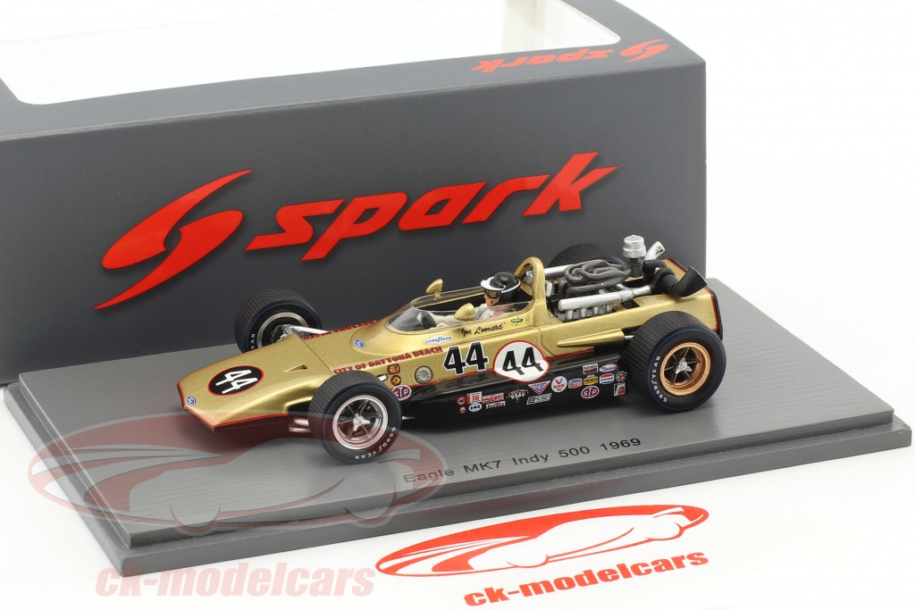 Spark 1:43 Joe Leonard Eagle Mk7 #44 Indy 500 1969 S4264 modèle voiture S4264 9580006942623