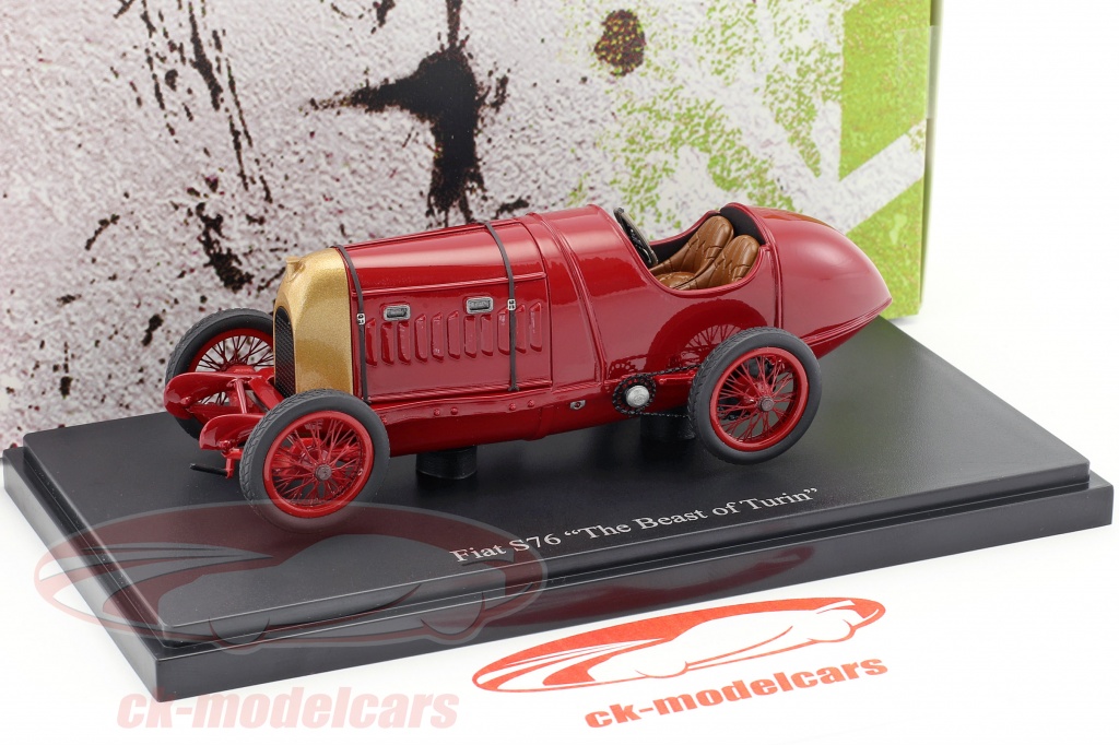 AutoCult 1:43 Fiat S76 The Beast of Turin year 1911 dark red 01005 ...