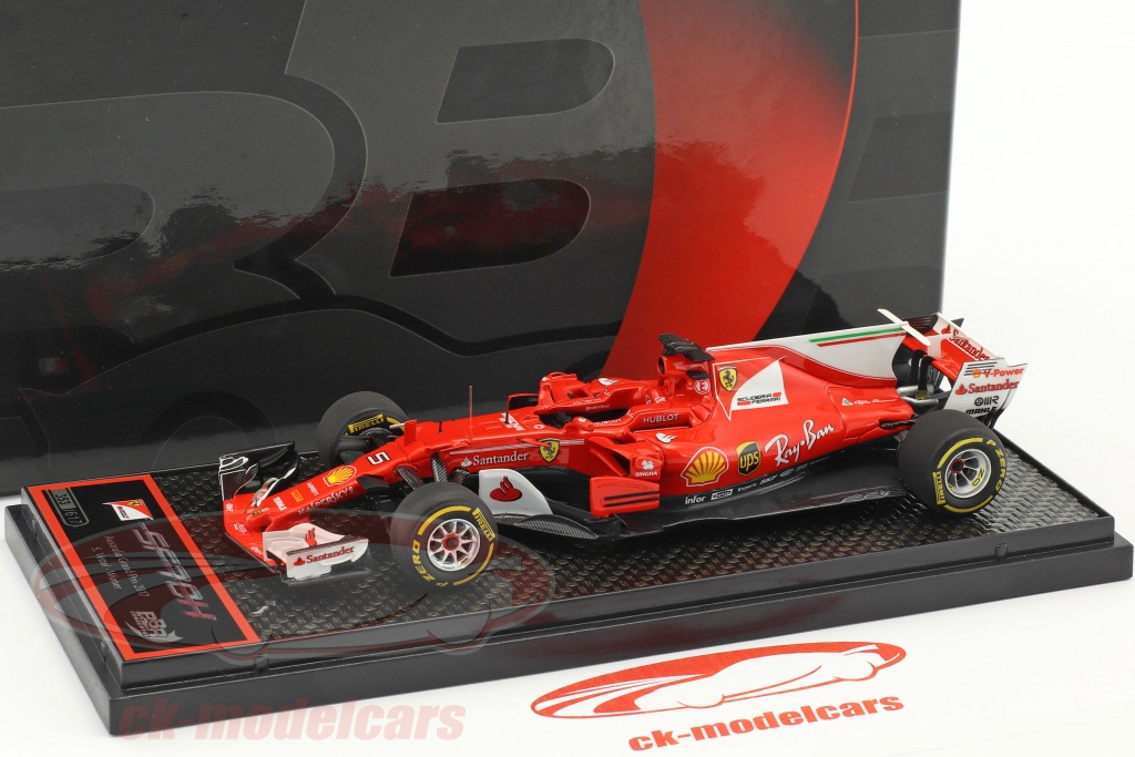 BBR Models 1:43 Sebastian Vettel Ferrari SF70H #5 Winner Australian GP ...