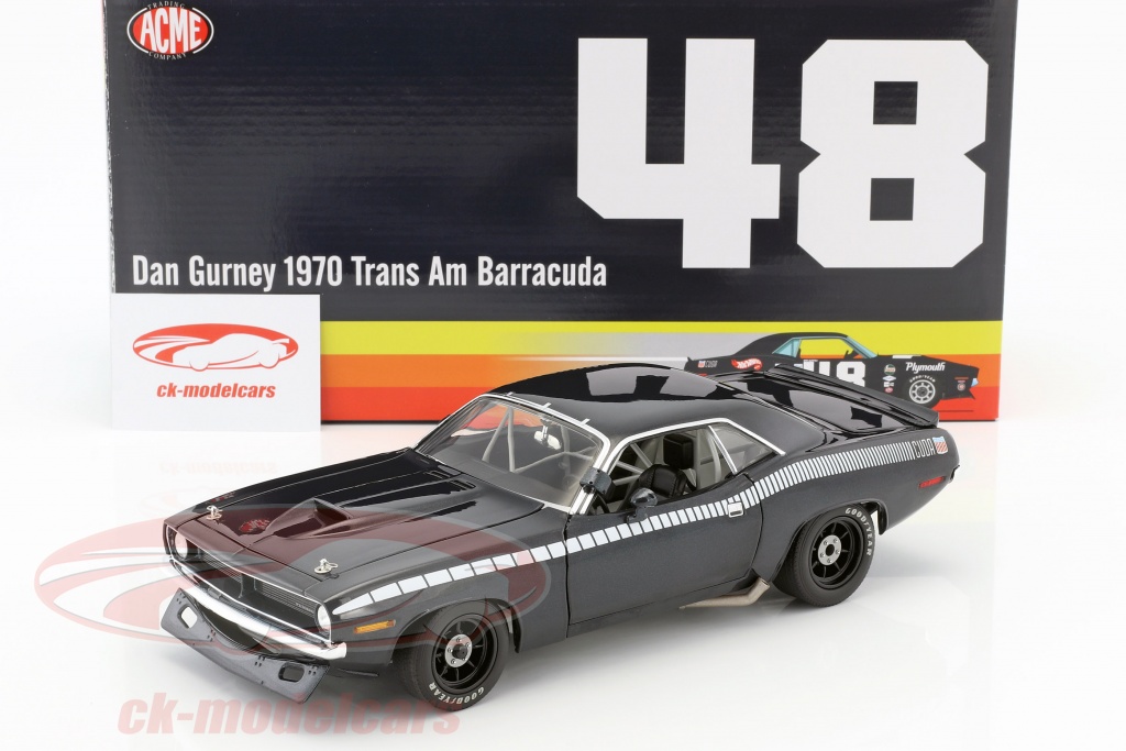 GMP 1:18 Plymouth Trans Am Barracuda Dan Gurney Baujahr 1970 dunkelblau ...