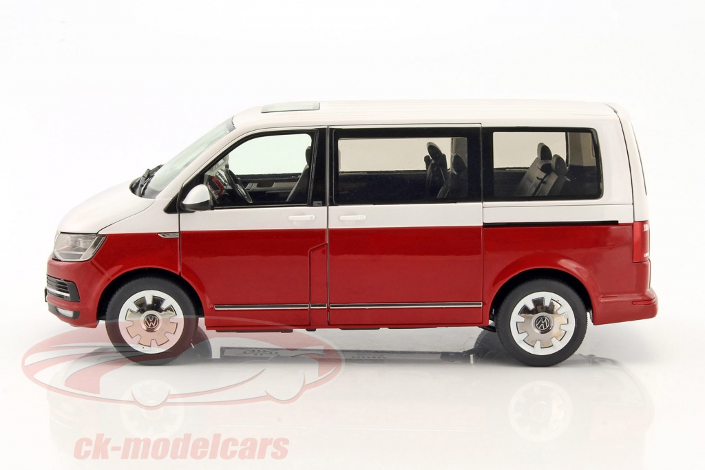 NZG 1:18 Volkswagen VW Multivan T6 Generation Six Baujahr 2017 rot ...