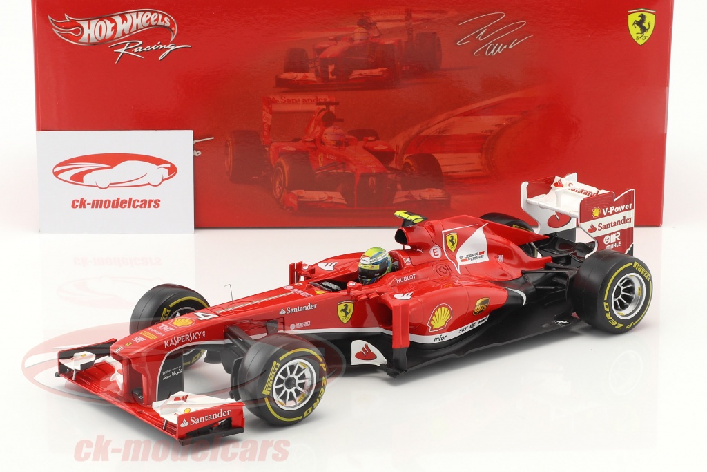 HotWheels 1:18 Felipe Massa Ferrari F138 #4 Formula 1 2013 BCK15 model ...