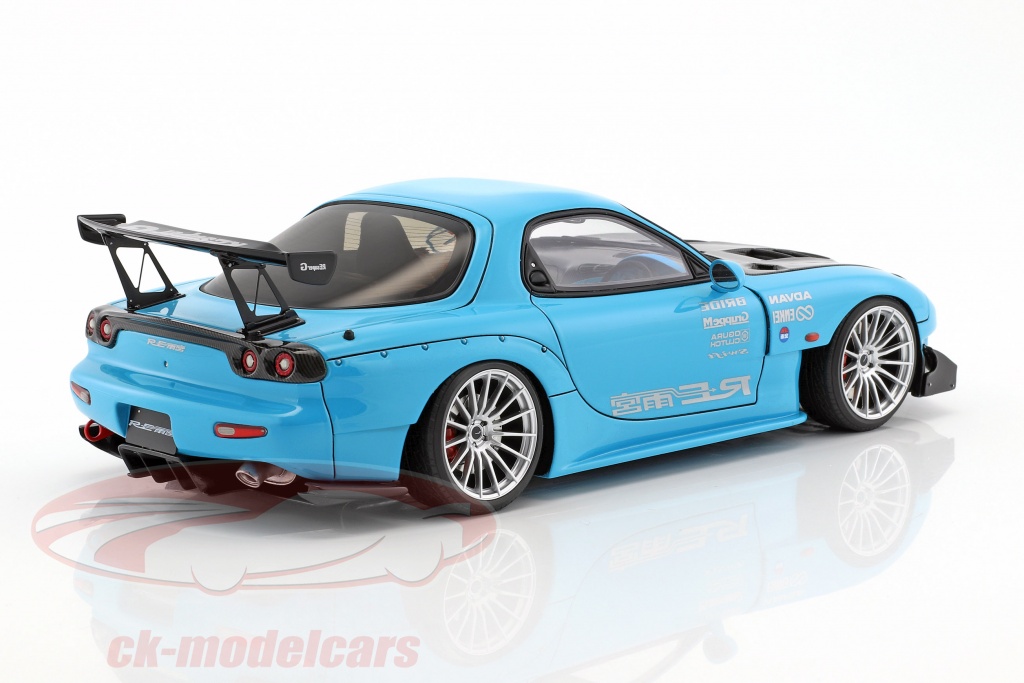 Ignition Model 1:18 Mazda RX-7 (FD3S) RE Amemiya bleu clair IG1045 modèle voiture IG1045 ...
