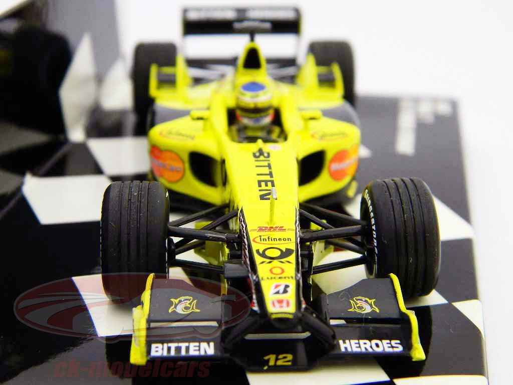 Minichamps 1:43 J. Trulli Jordan Honda EJ11 formula 1 2001 400010012 ...