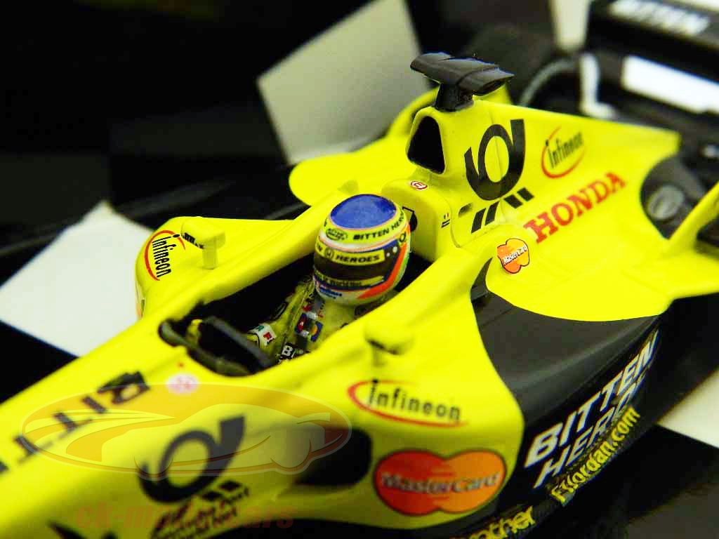 Minichamps 1:43 J. Trulli Jordan Honda EJ11 formula 1 2001 400010012 ...