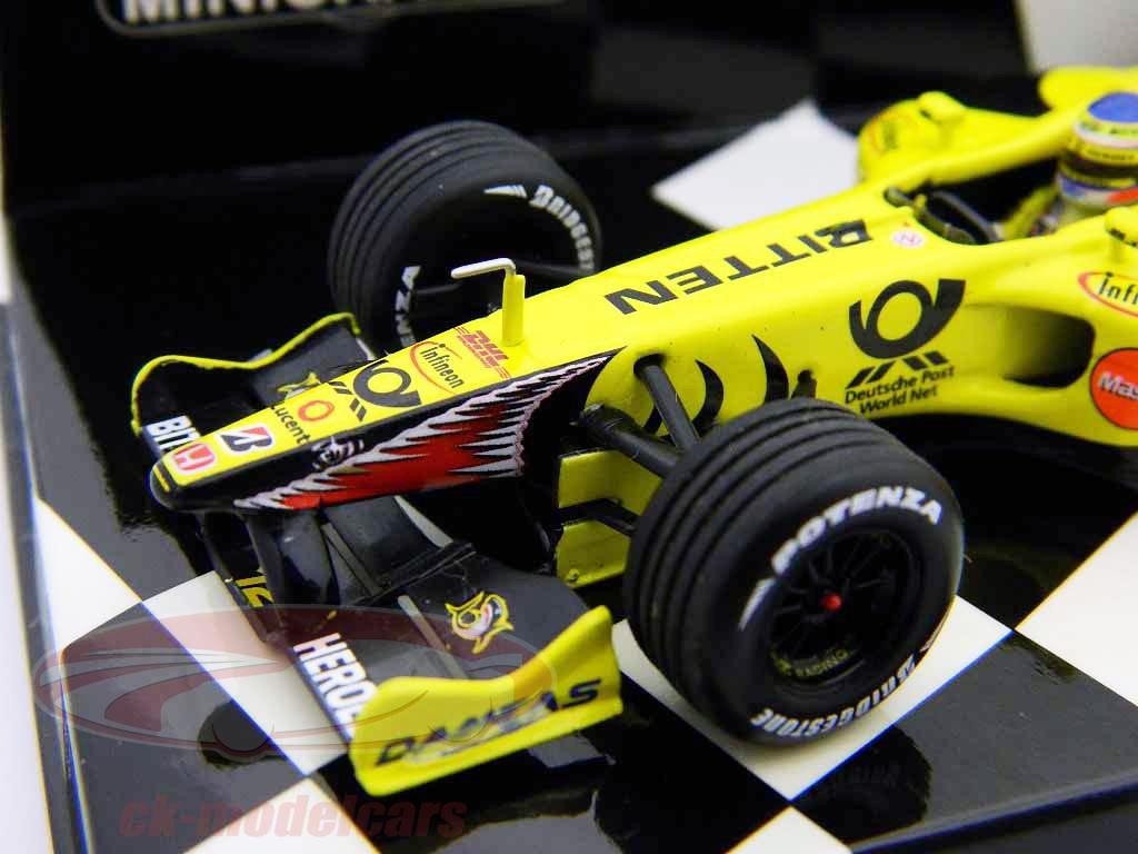 Minichamps 1:43 J. Trulli Jordan Honda EJ11 formula 1 2001 400010012 ...