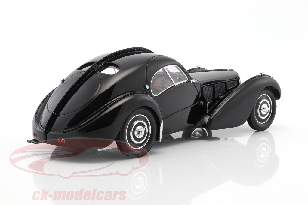 BoS-Models 1:18 Bugatti T57 SC Atlantic RHD Baujahr 1938 schwarz BOS298 ...