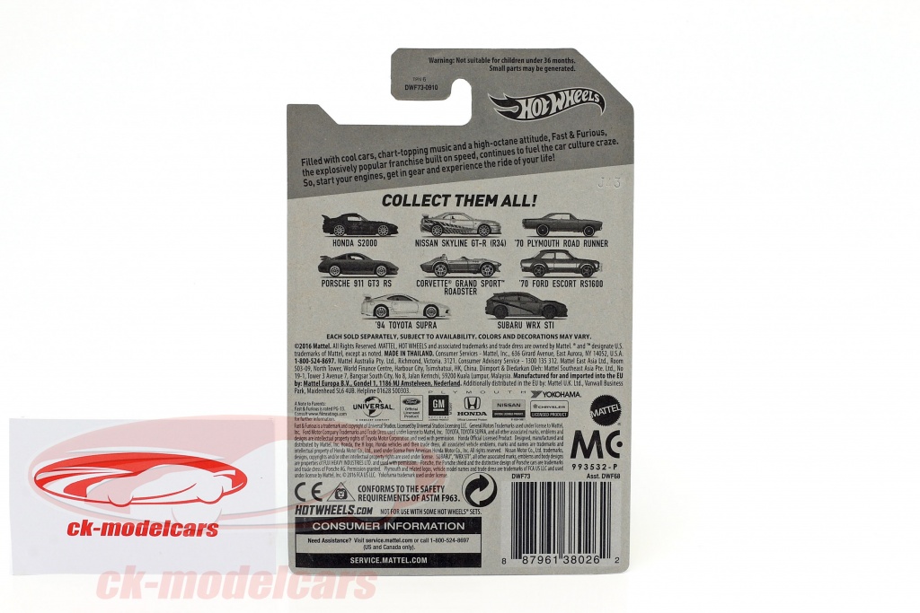 HotWheels 1:64 Plymouth Road Runner year 1970 Movie Fast & Furious ...